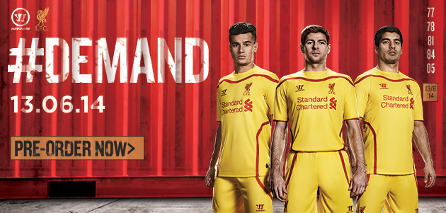 Liverpool FC: New Yellow Away Kit for 2014/15 - Anfield Online